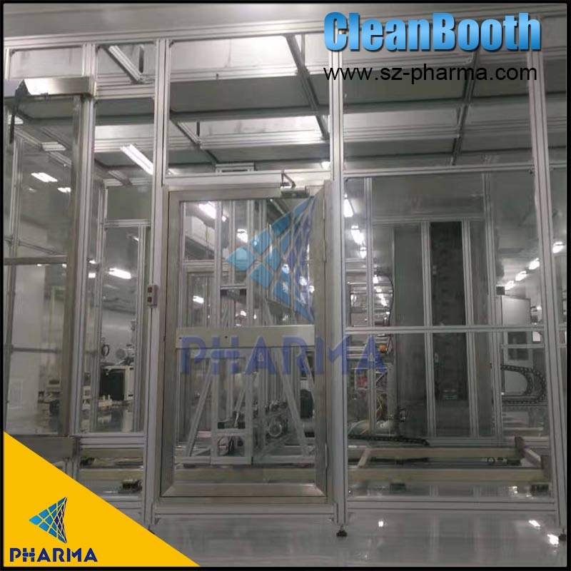 Movable Clean Room Plastic Curtains With Stainless Steel Frame-PHARMA
